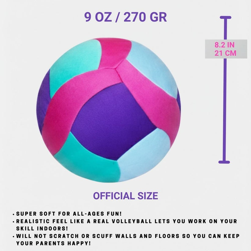Softy Volleyball - Teal - Super Soft Indoor Volleyball – EU Safe Sport Gear